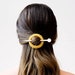 Fall Macrame Circle Barrette With Wooden Hair Stick, Macrame ...
