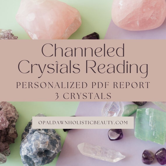 Channeled Crystal Reading Personalized Crystal Consultation - Etsy