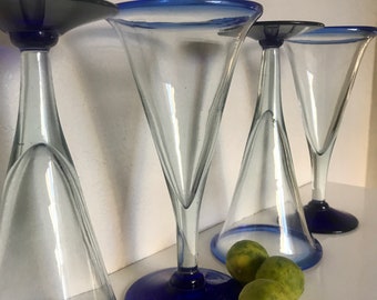 Cobalt Blue Mexican Glassware - Etsy