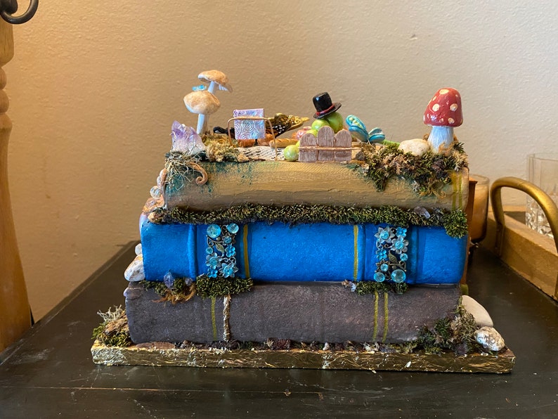 The Bookworm Café Bookshelf or Home Décor - Etsy