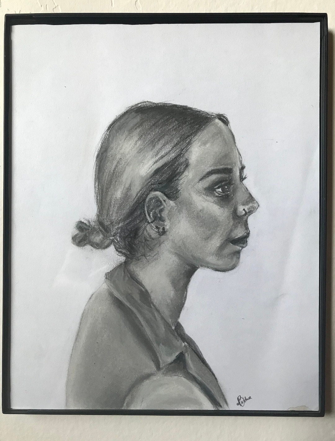 Grey Scale Portrait Sketch - Etsy