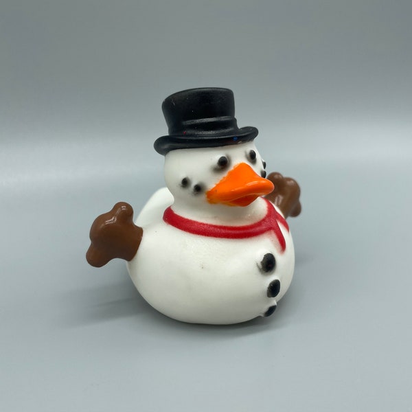 Snowman Rubber Duck - Etsy