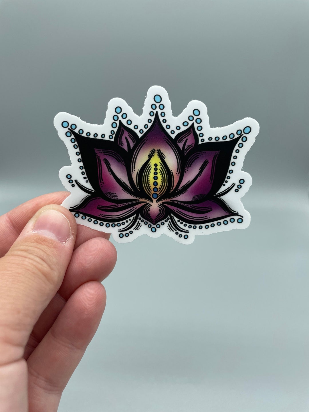 Lotus Flower Sticker - Etsy