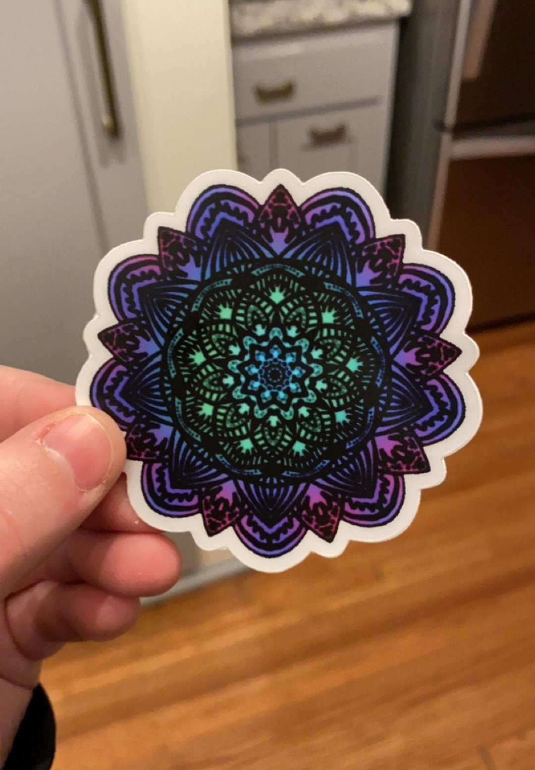 Clear Mandala Sticker - Etsy