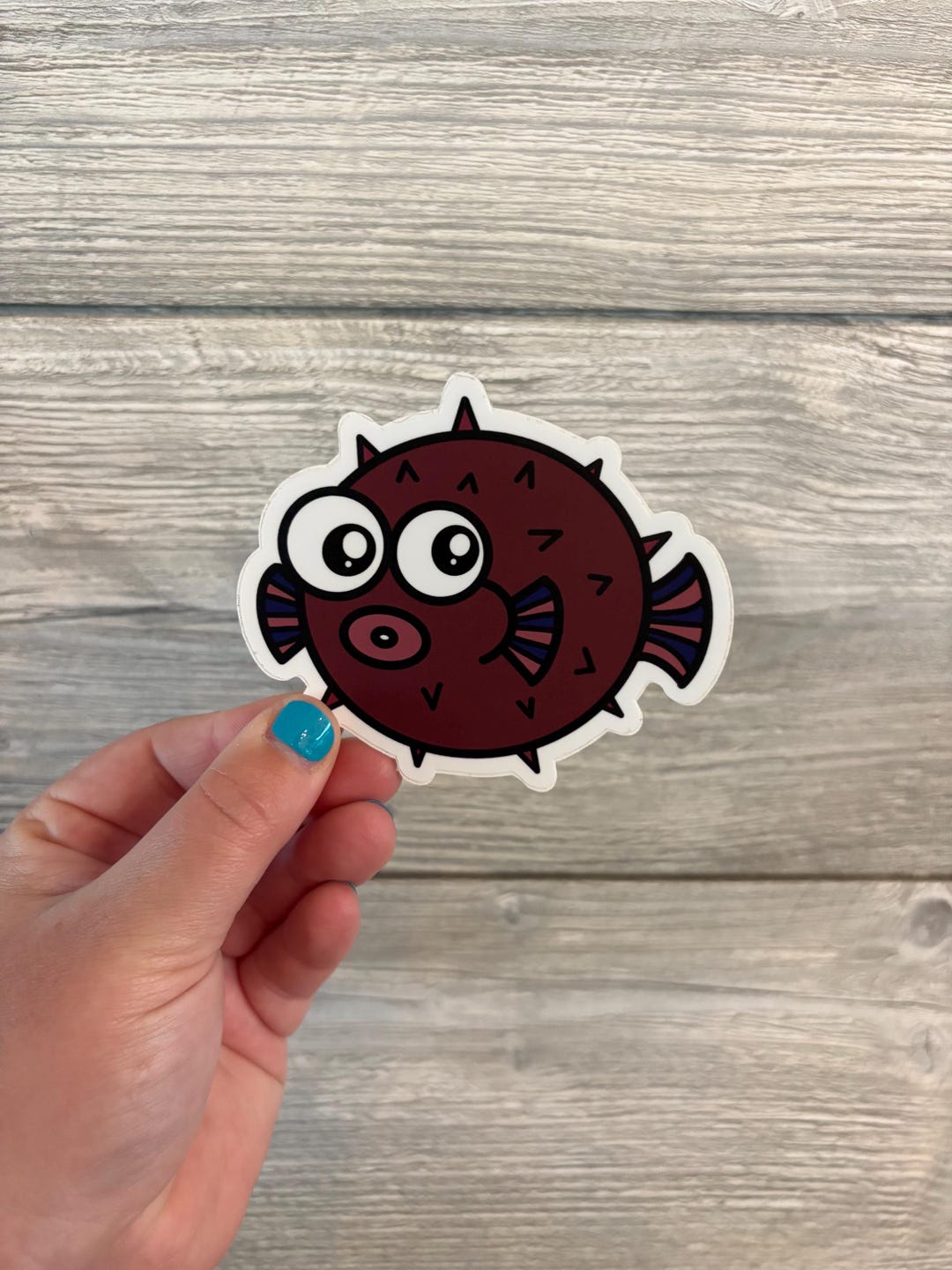 Pufferfish - Blowfish - Sticker - Etsy