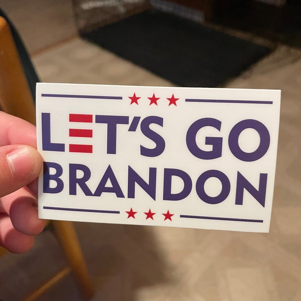 Lets Go Brandon Sticker - Etsy