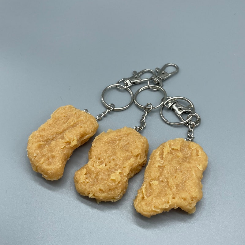 Chicken Nugget Keychain - Etsy