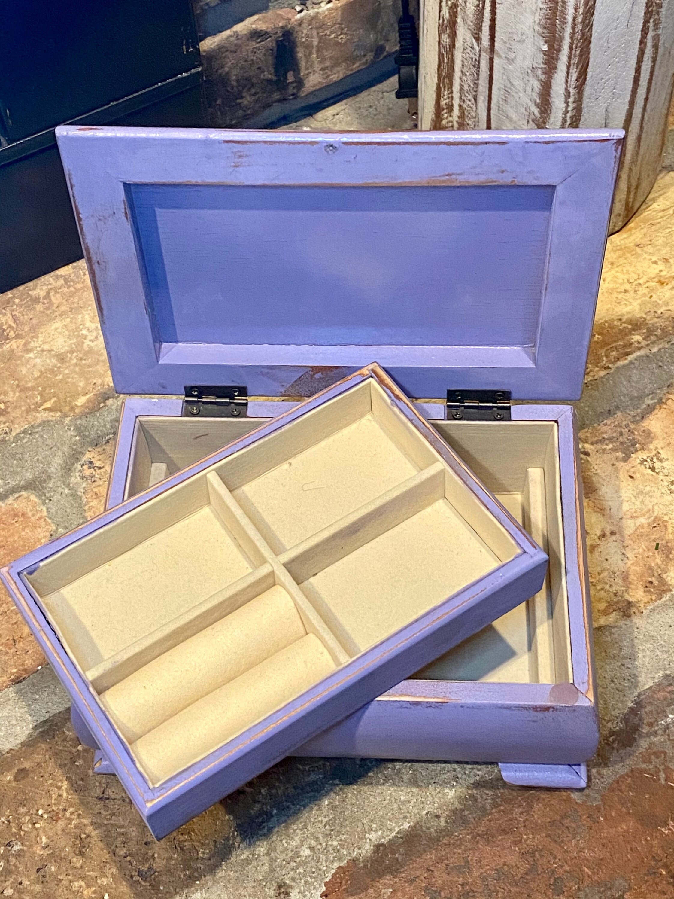 Lavender Jewelry Box - Etsy