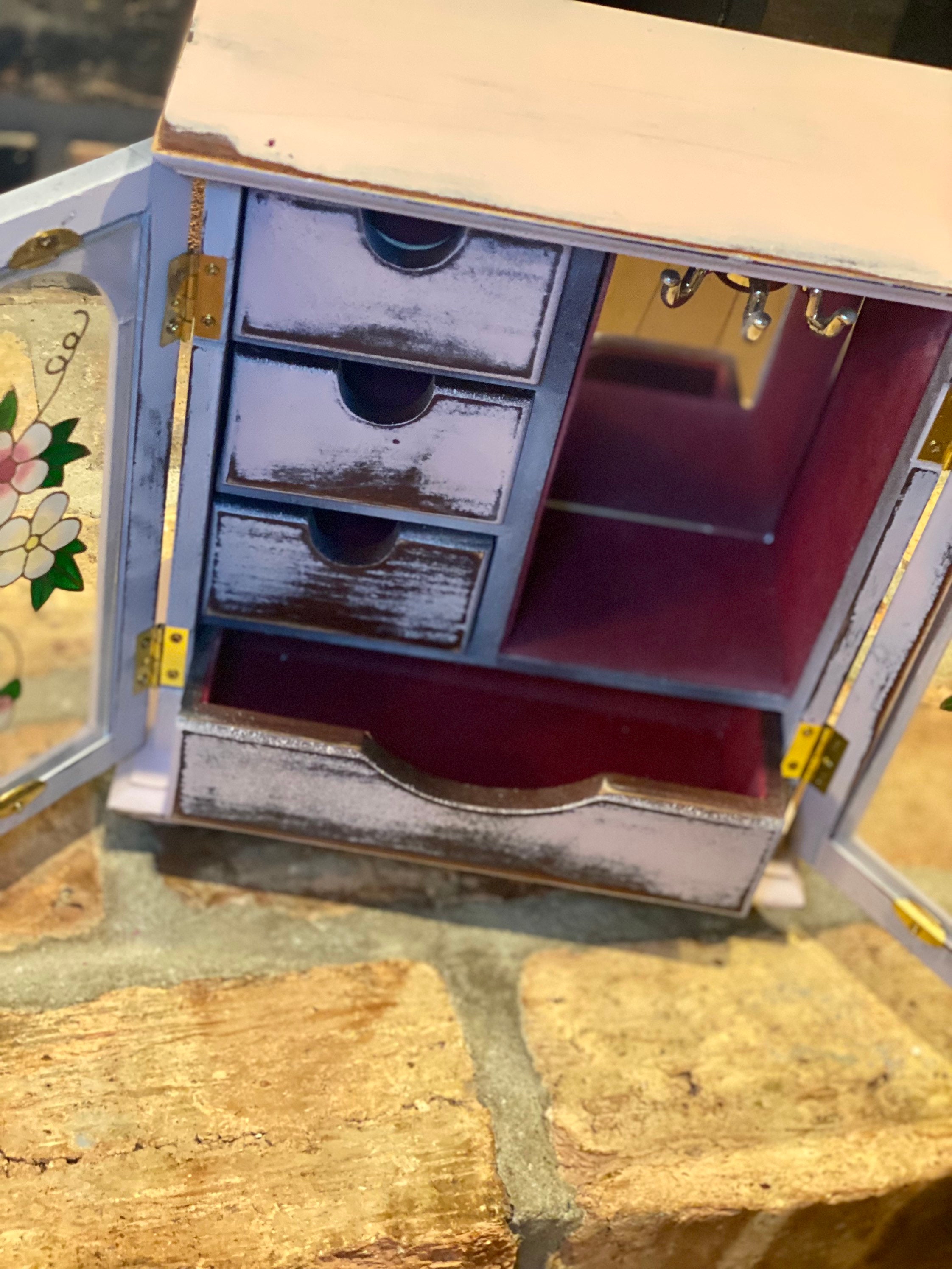 Pretty Pink Jewelry Box - Etsy