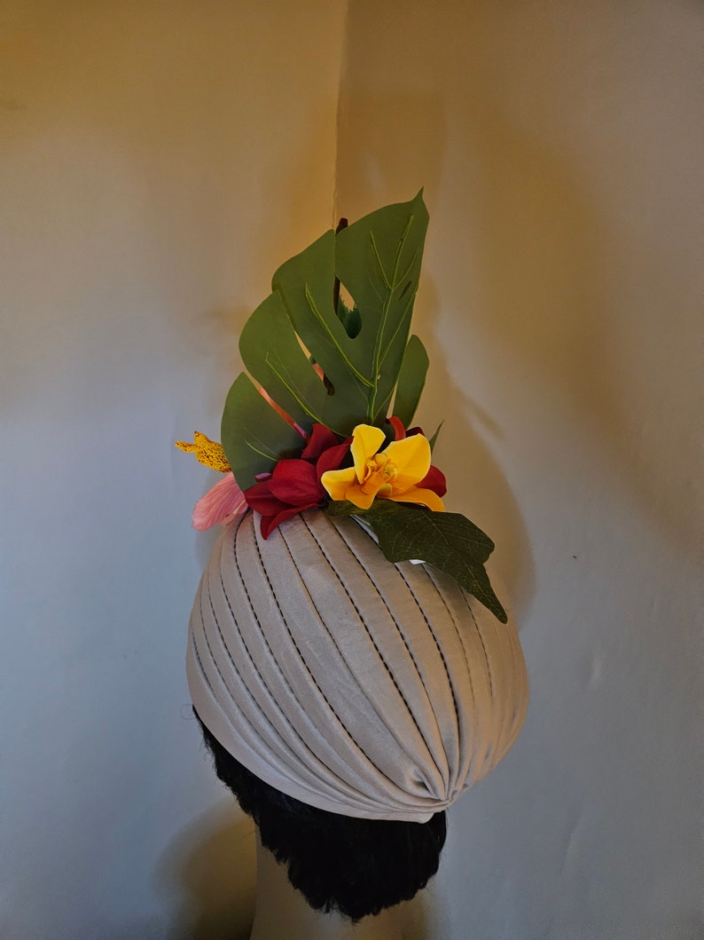 Pink Hibiscus, Plumeria and Shriner Monkey Swizzle on Sand Lighted Tiki ...