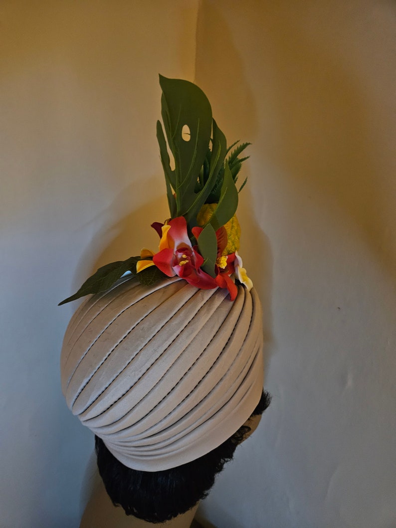 Pink Hibiscus, Plumeria and Shriner Monkey Swizzle on Sand Lighted Tiki ...