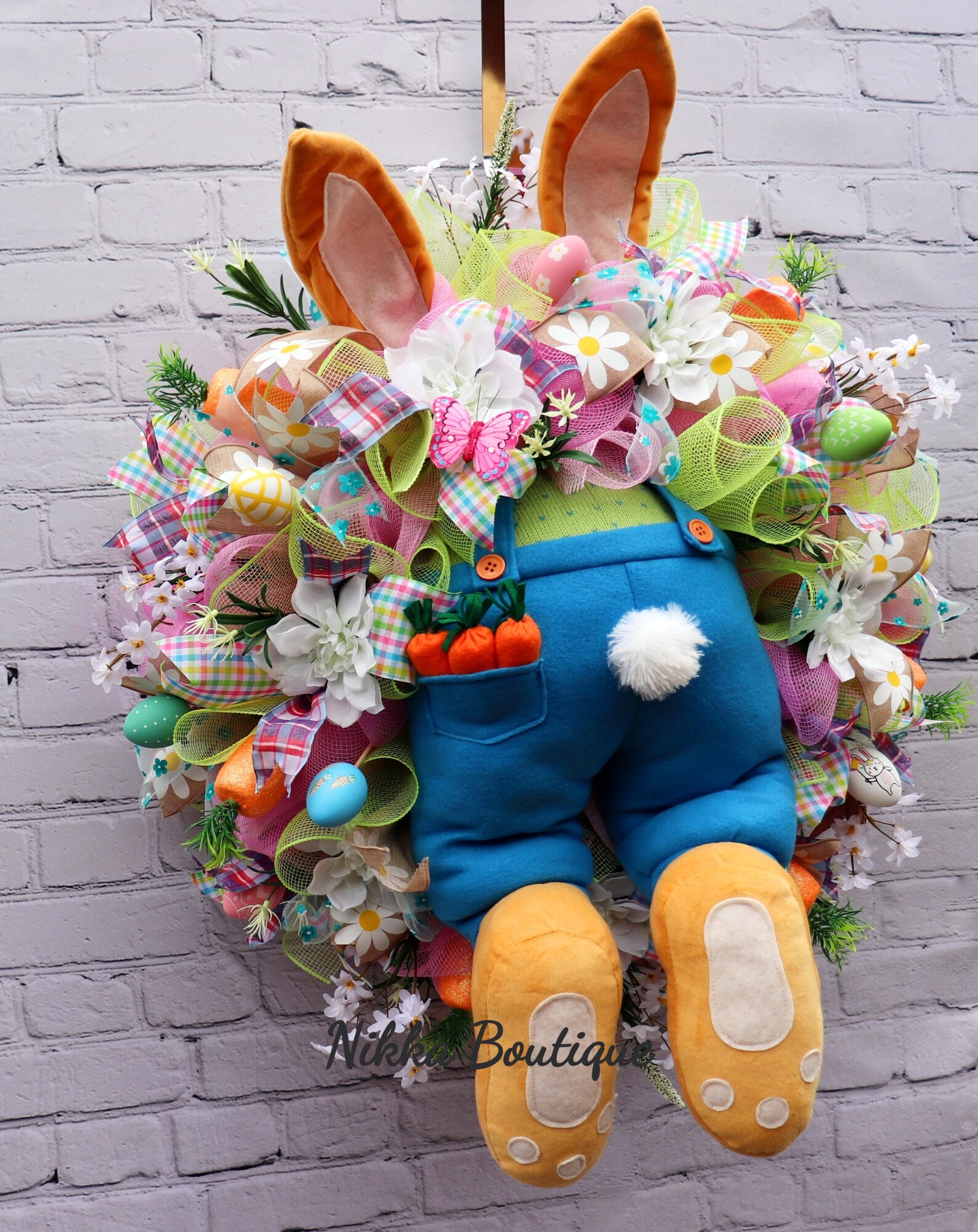 Easter Wreath Easter Bunny Wreath Spring Wreath Spring | Etsy