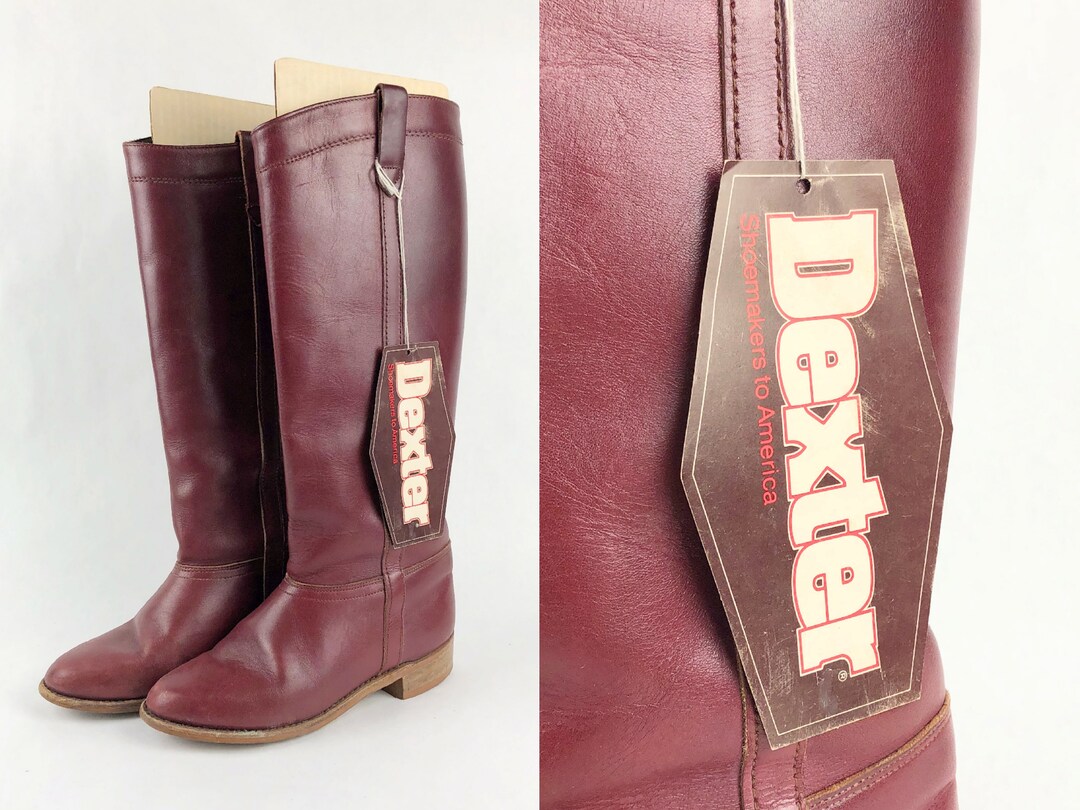 1980s Burgundy Dexter Boots, Vintage Dexter, 1970s 70s, Comes in ...