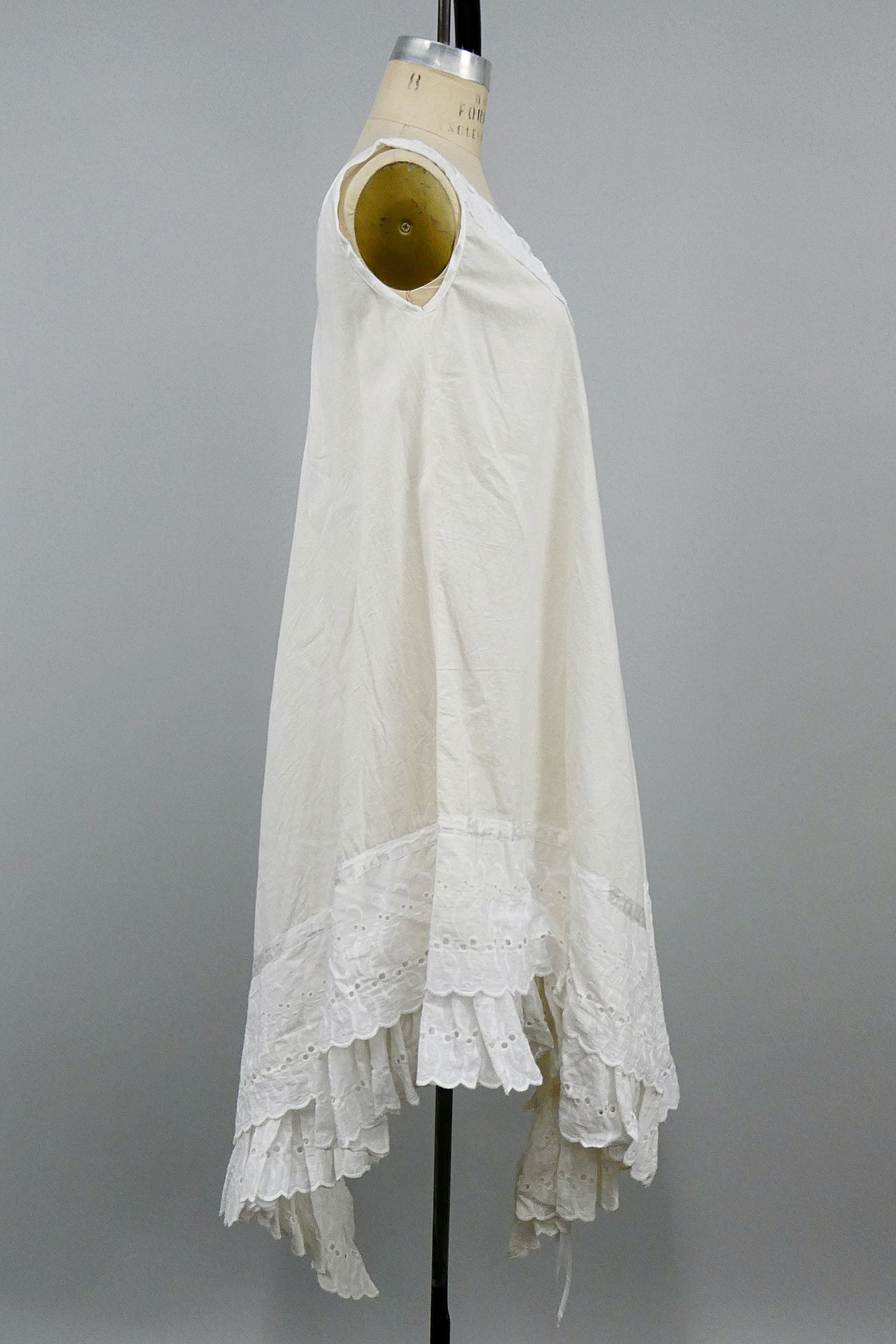 Vintage 1970s White Josefa Dress With Matching Shawl, 70s Eyelet Lace ...