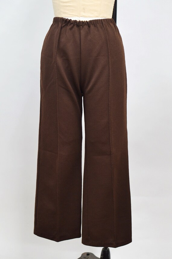 1960s Brown Mod Pants & Top Set, 70s Two Piece Bell B… - Gem