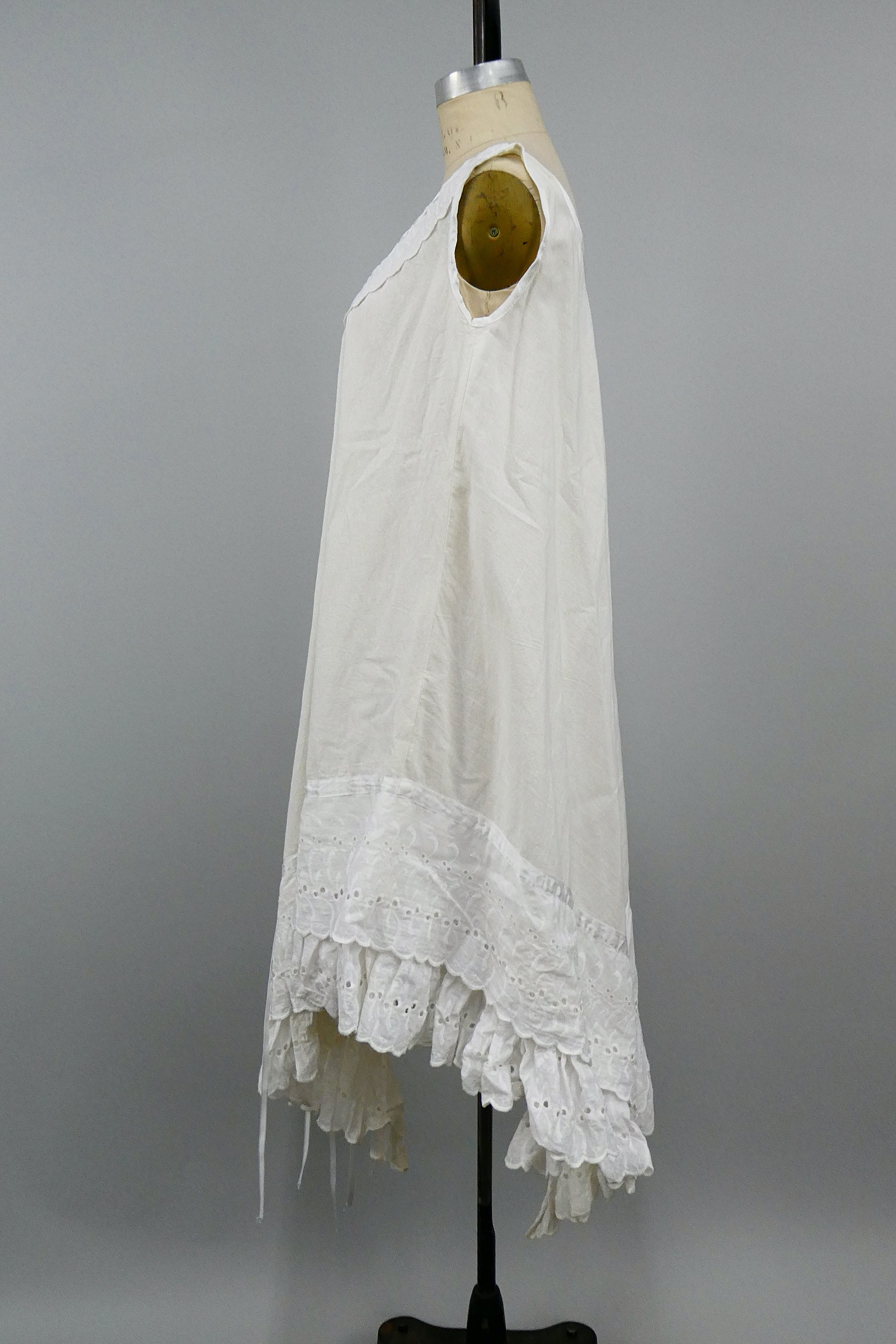 Vintage 1970s White Josefa Dress With Matching Shawl, 70s Eyelet Lace ...