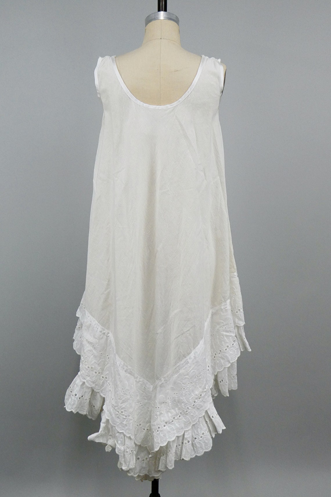 Vintage 1970s White Josefa Dress With Matching Shawl, 70s Eyelet Lace ...