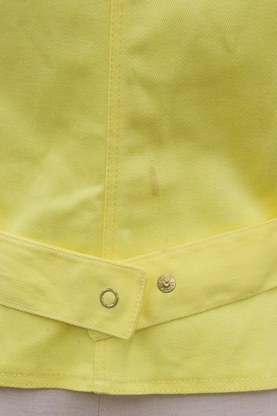 Vintage 1970s Bright Yellow Work Wear Vest, Vintage D… - Gem