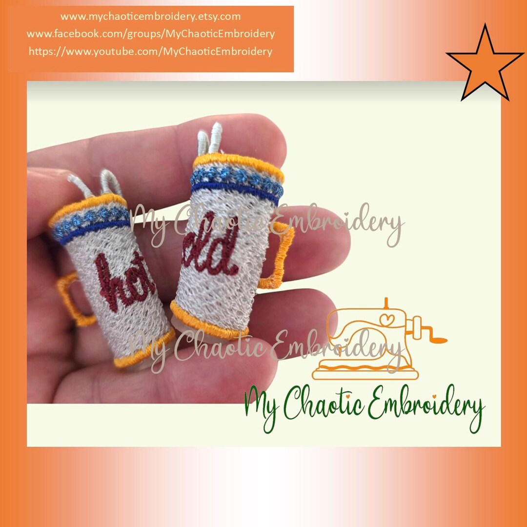 4x4 FSL Free Standing Lace Tall Cup With Handle and Straw Tumbler Mug ...