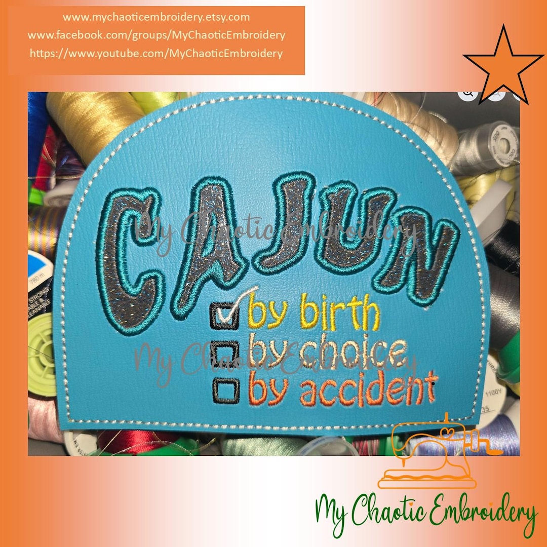 Cajun Multiple Choice Napkin Holder Cover Embroidery Design (5x7 ...