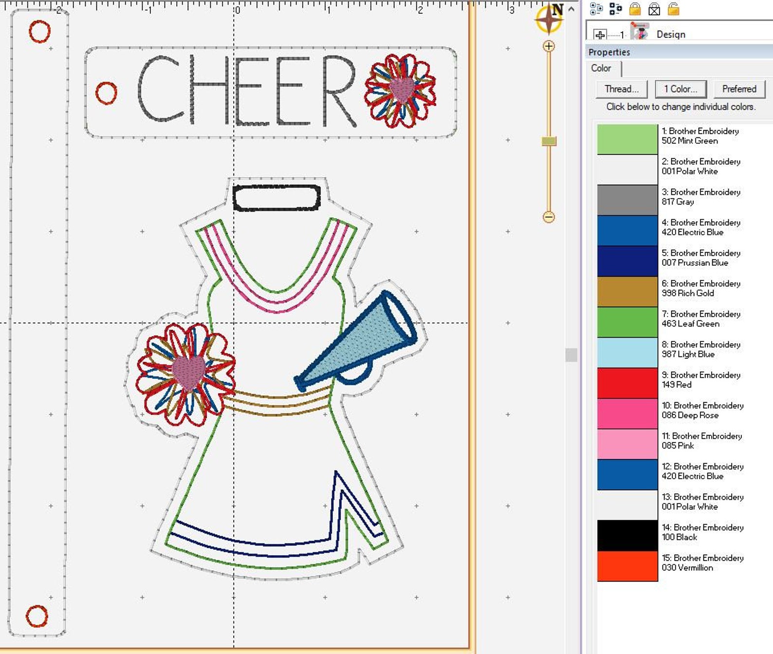 2 Design Set -cheerleader Cheer Spirit Bag Tag & Matching Keyfob 5x7 ...