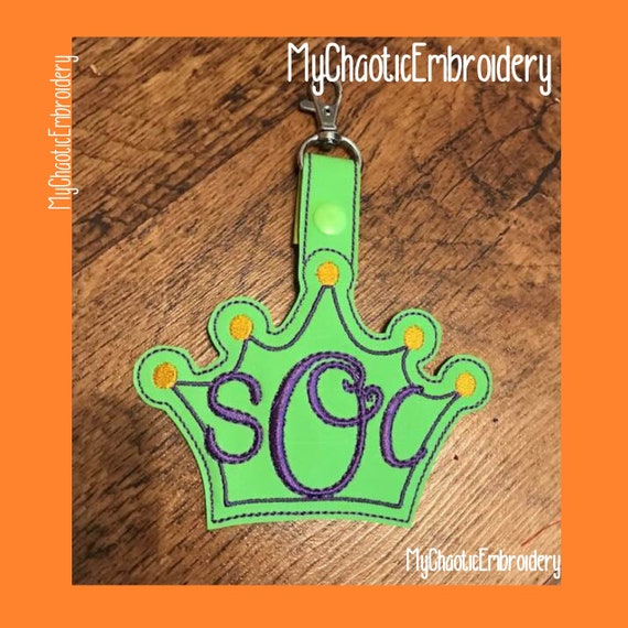 Crown Princess Queen Royal Majesty Large 5x7 Key Fob Ring | Etsy