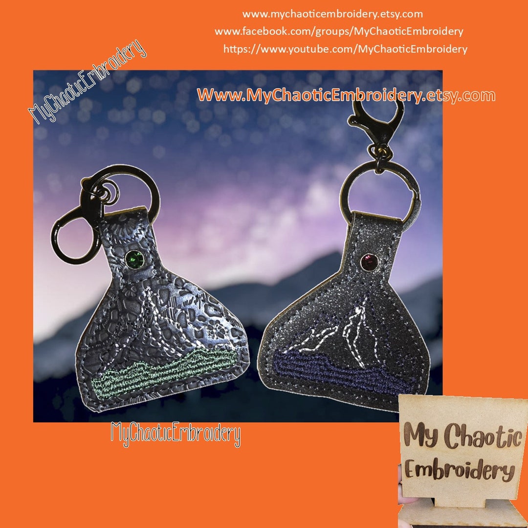 4x4 Mountain Silhouette KF Keyfob Key Fob Digital Machine Embroidery - Etsy