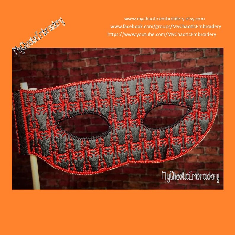 3 Styles Mardi Gras Crawfish Mask Set for 1/8" Dowel Elastic/ribbon 5x7 ...