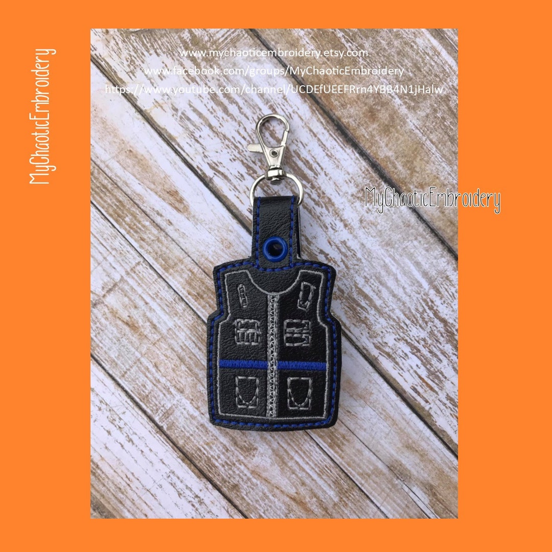 Police Swat Flak Jacket LEO Law Enforcement Officer Keyfob 4x4 - Read ...