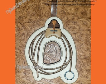 Western Rope Embroidery Design - Etsy
