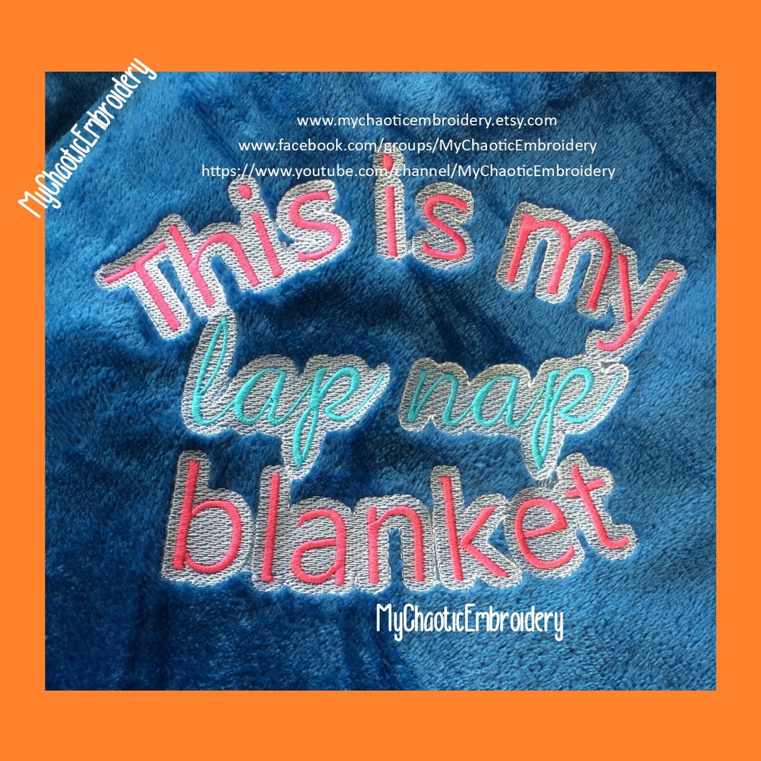 Lap Nap Blanket 3 Sizes With Knockdown 5x7, 6x10, 8x14 - Embroidery ...