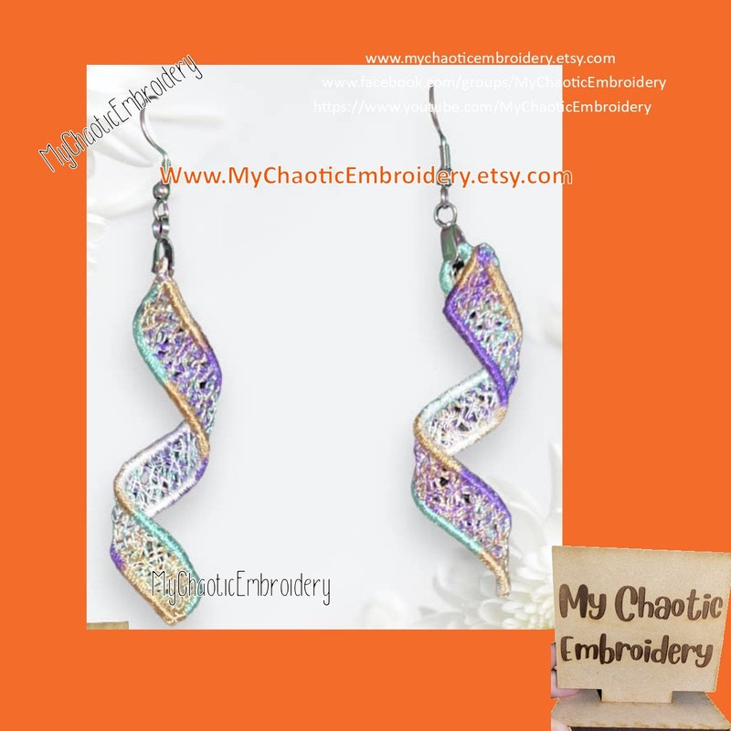 Embroidery Fish Earrings - Etsy