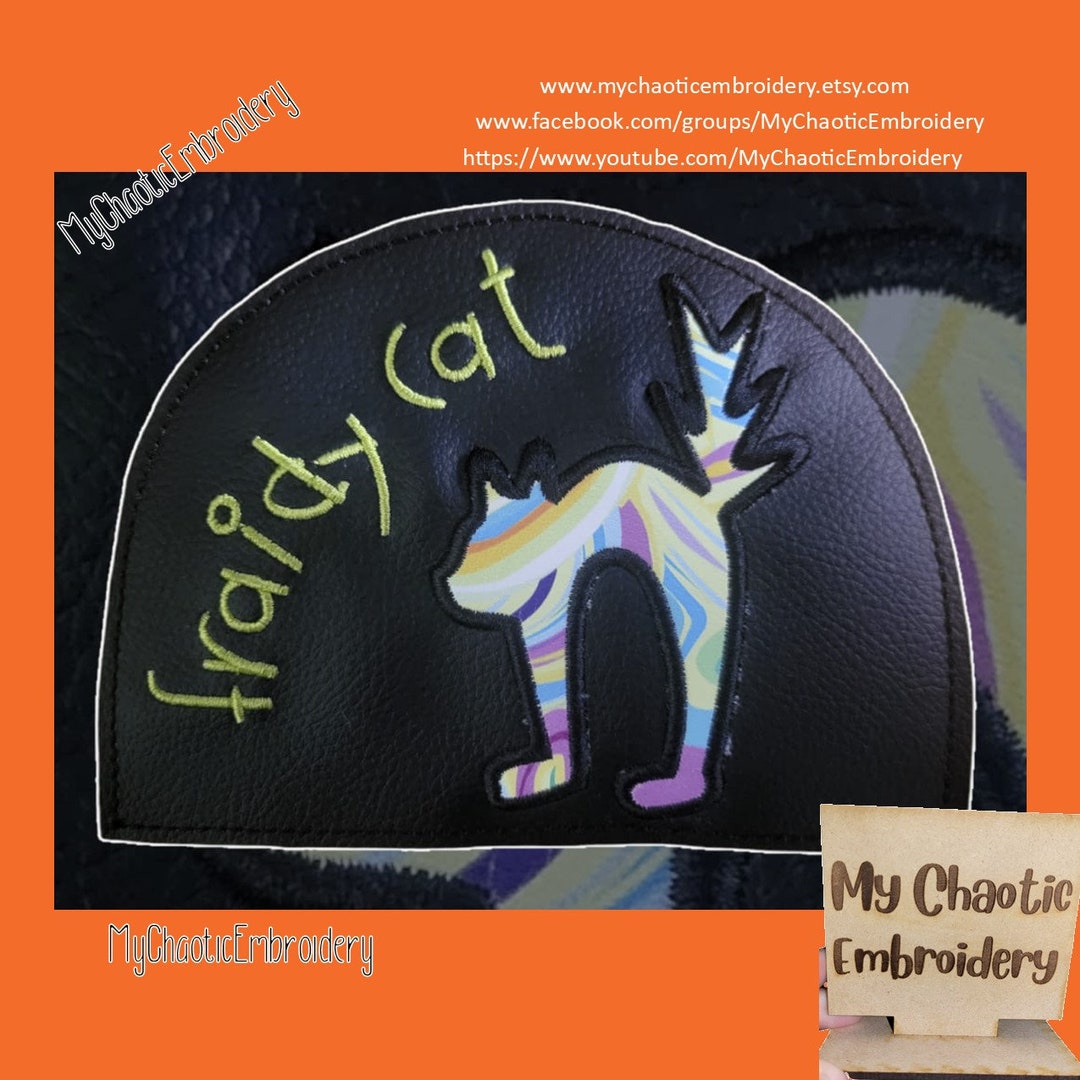 5x7 Kitchen Napkin Holder Cover Scared Cat Fraid-y - Digital File ...