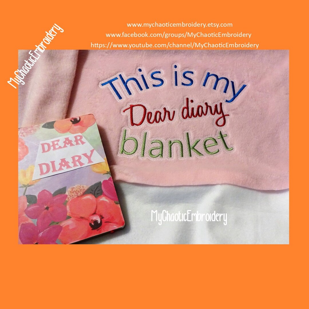 Dear Diary Secret Journal Journaling Writing Secrets Blanket 3 Sizes ...
