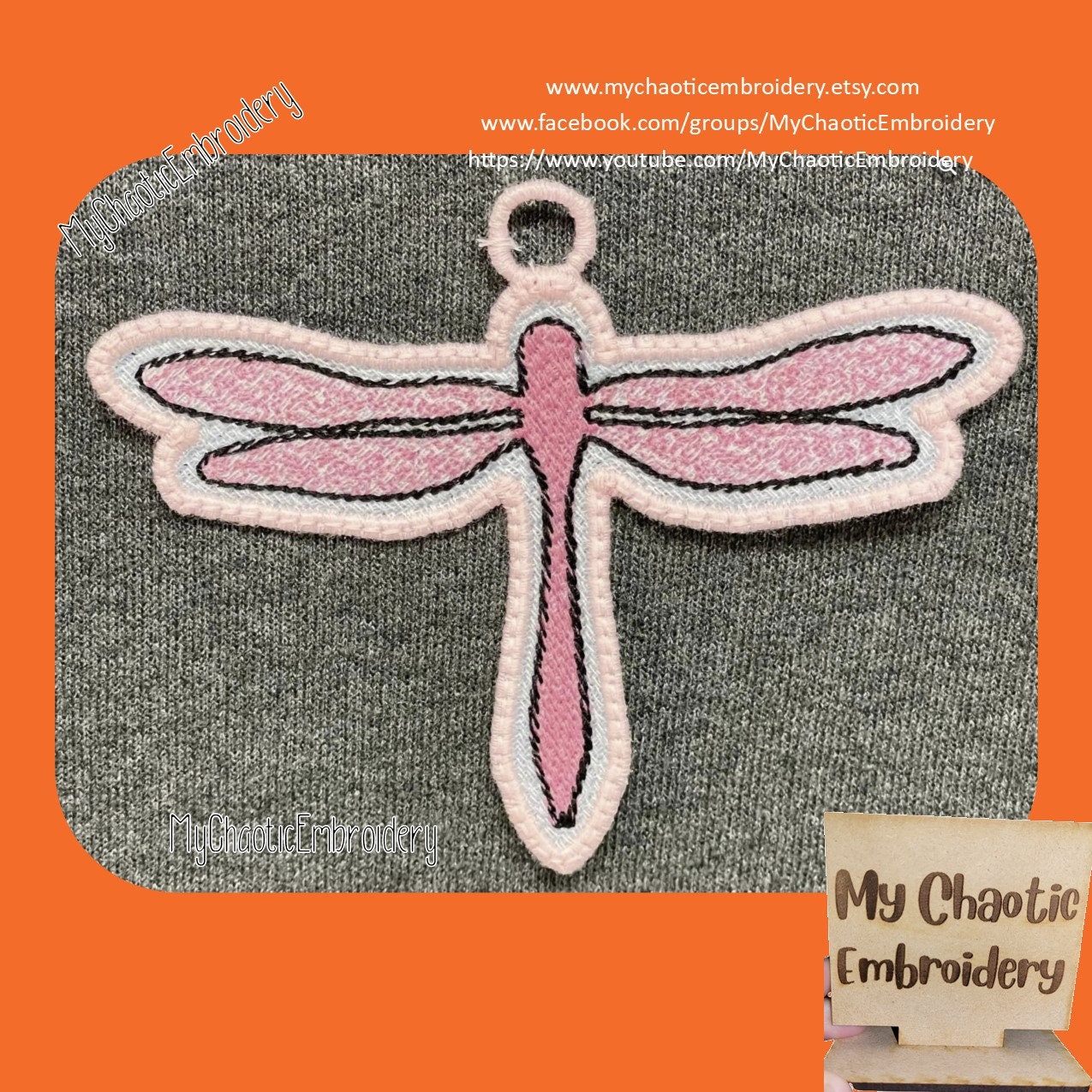 Free Standling Lace FSL Dragonfly 2 Versions Ornament Designs 3 Sizes ...