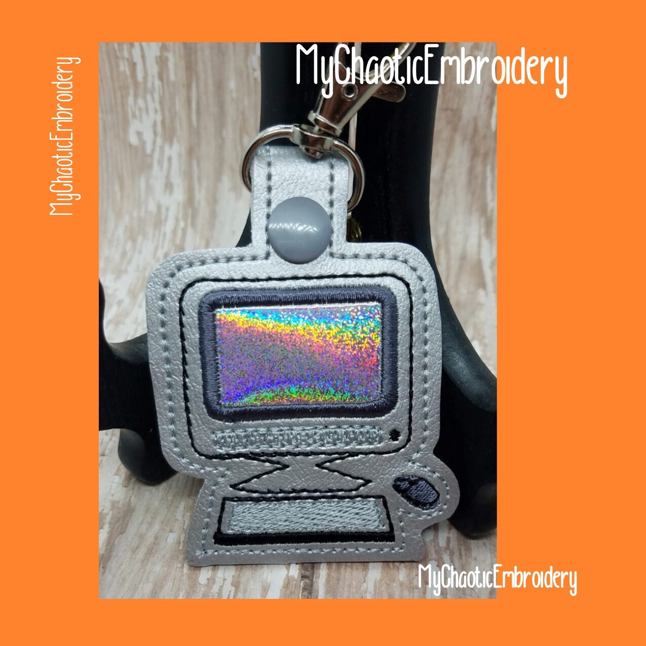 2 Versions Computer Desktop PC Applique Screen or Fill Stitch | Etsy