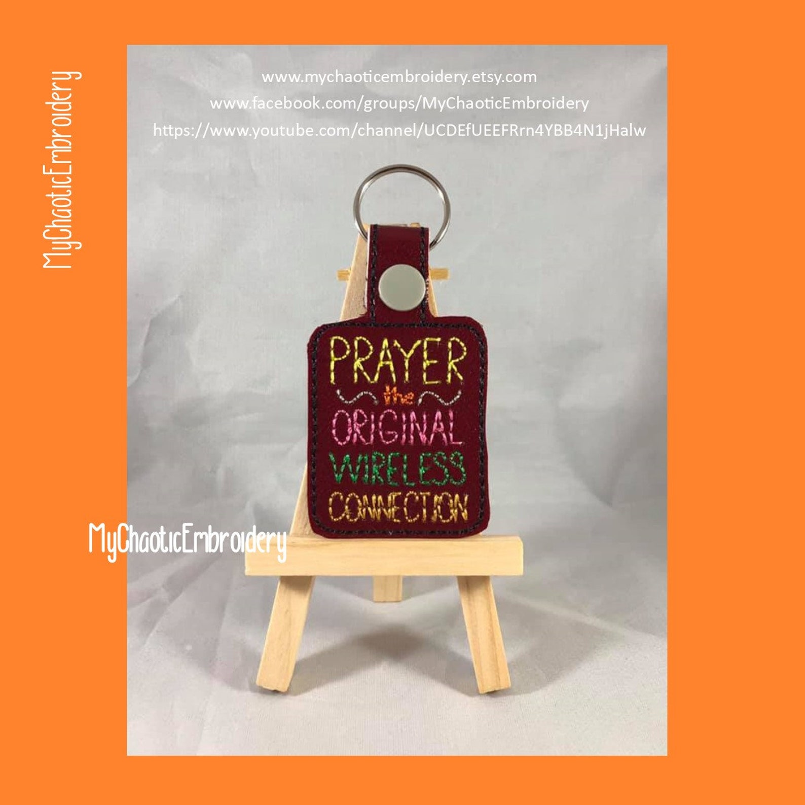 Prayer Wireless Connection Wifi 4x4 Snap Tab Key Fob Ring | Etsy