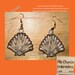 4x4 FSL Free Standing Lace Sea Shell Fan Earrings Pattern, Fish Hook ...