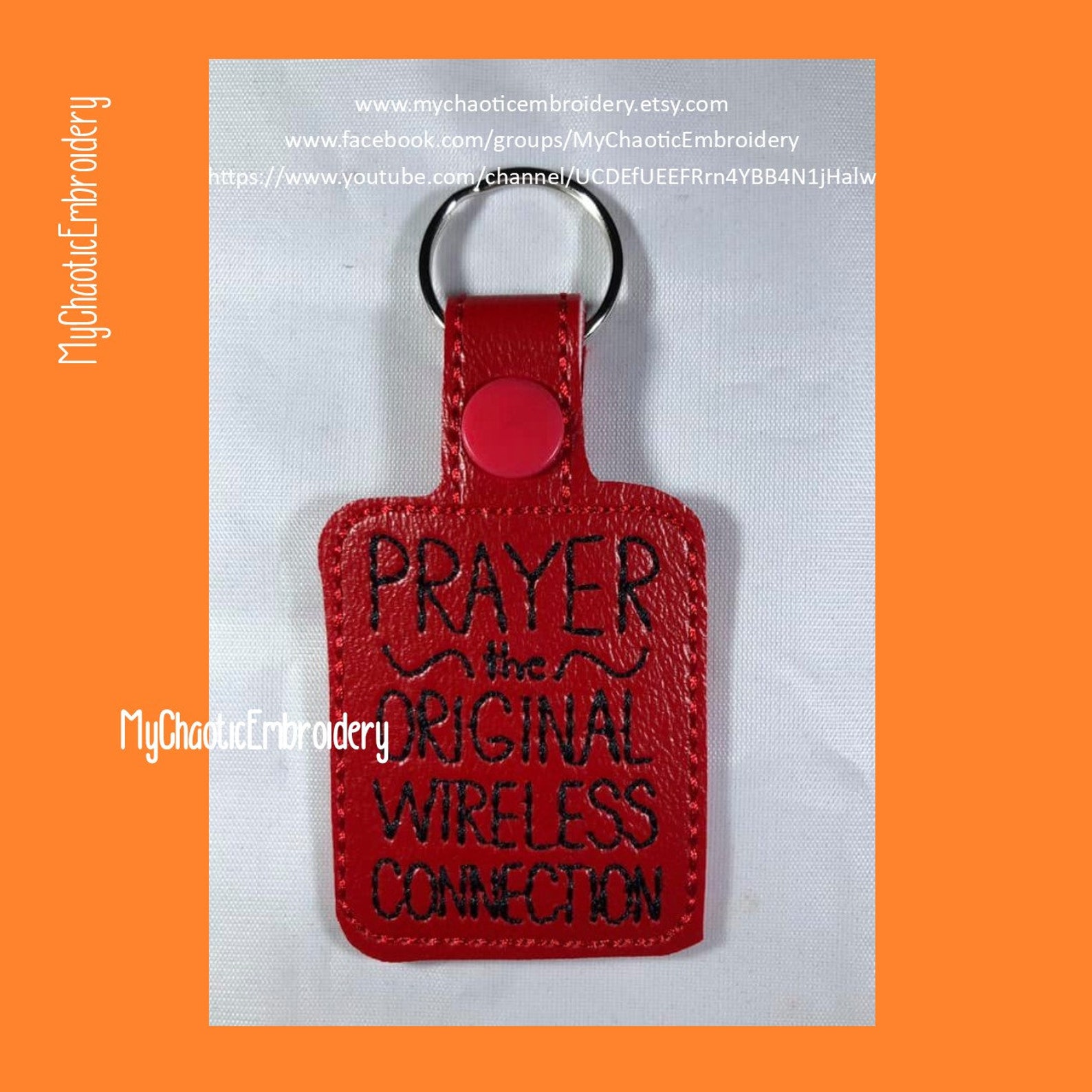 Prayer Wireless Connection Wifi 4x4 Snap Tab Key Fob Ring Designs ...