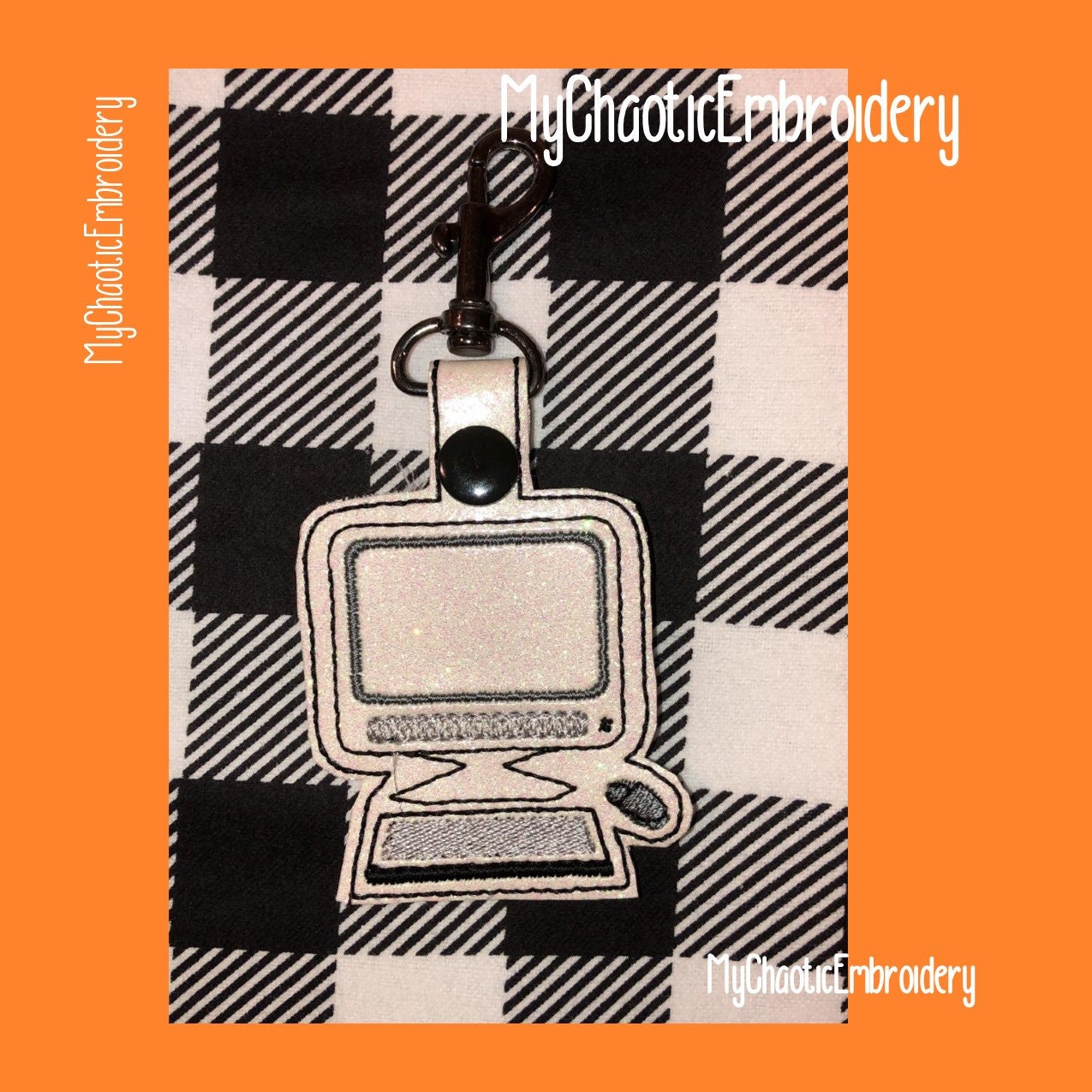 2 Versions Computer Desktop PC Applique Screen or Fill Stitch | Etsy