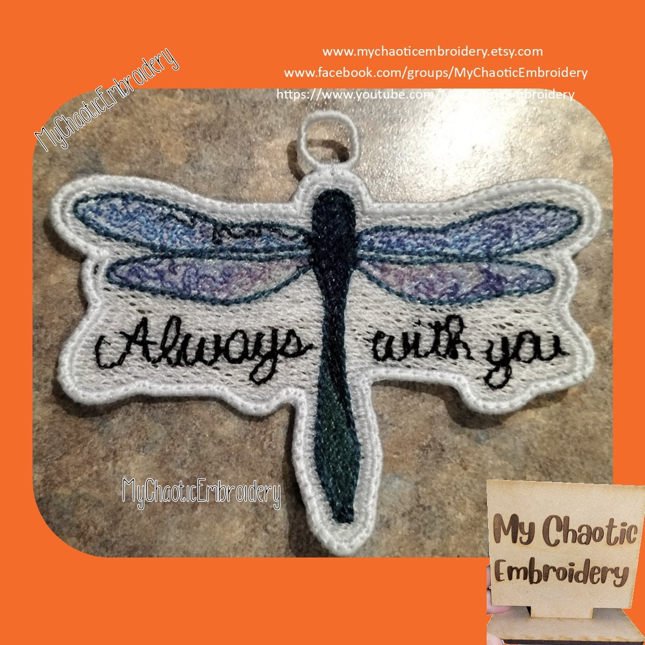 Free Standling Lace FSL Dragonfly 2 Versions Ornament Designs 3 Sizes ...