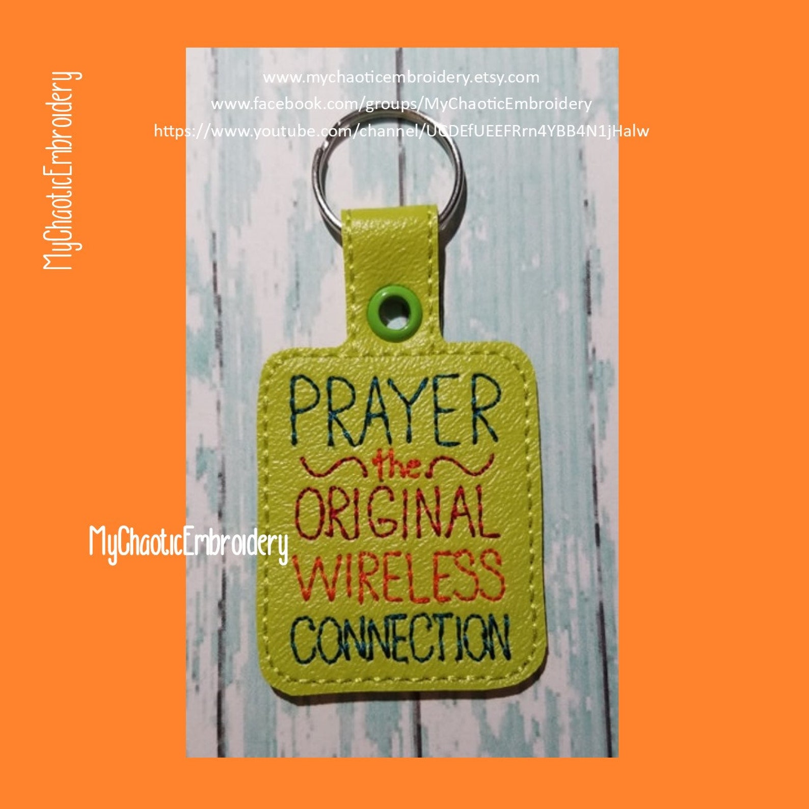 Prayer Wireless Connection Wifi 4x4 Snap Tab Key Fob Ring | Etsy