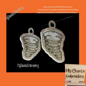 4x4 FSL Free Standing Lace Tornado Storm Cyclone Typhoon Earrings ...