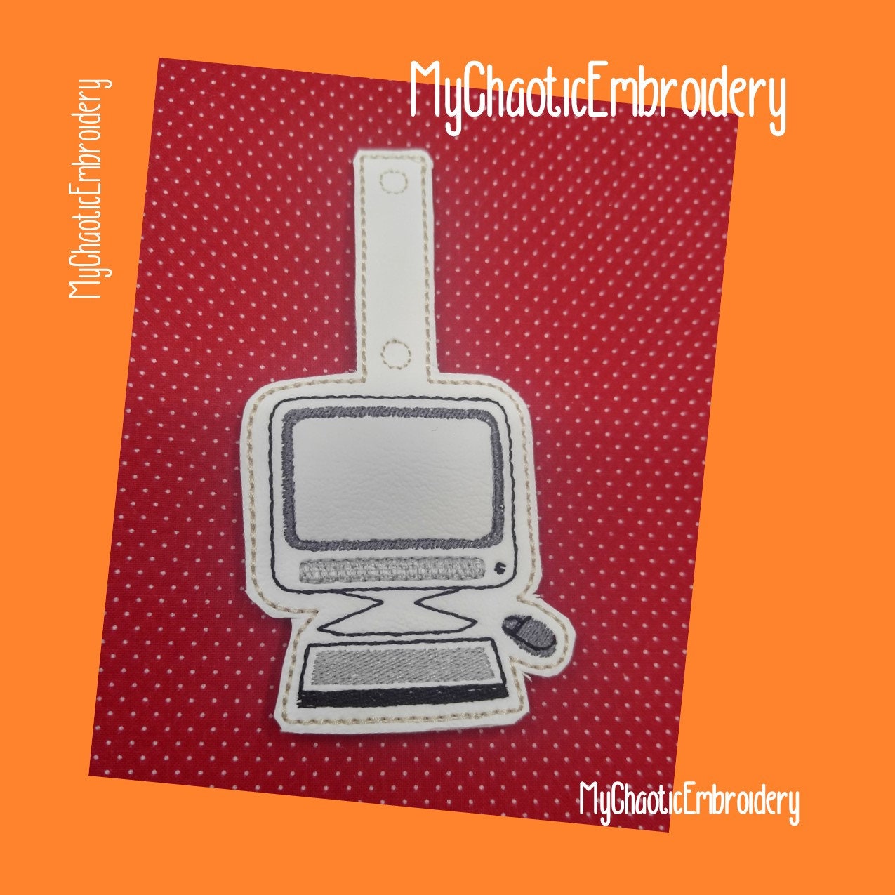 2 Versions Computer Desktop PC Applique Screen or Fill Stitch | Etsy