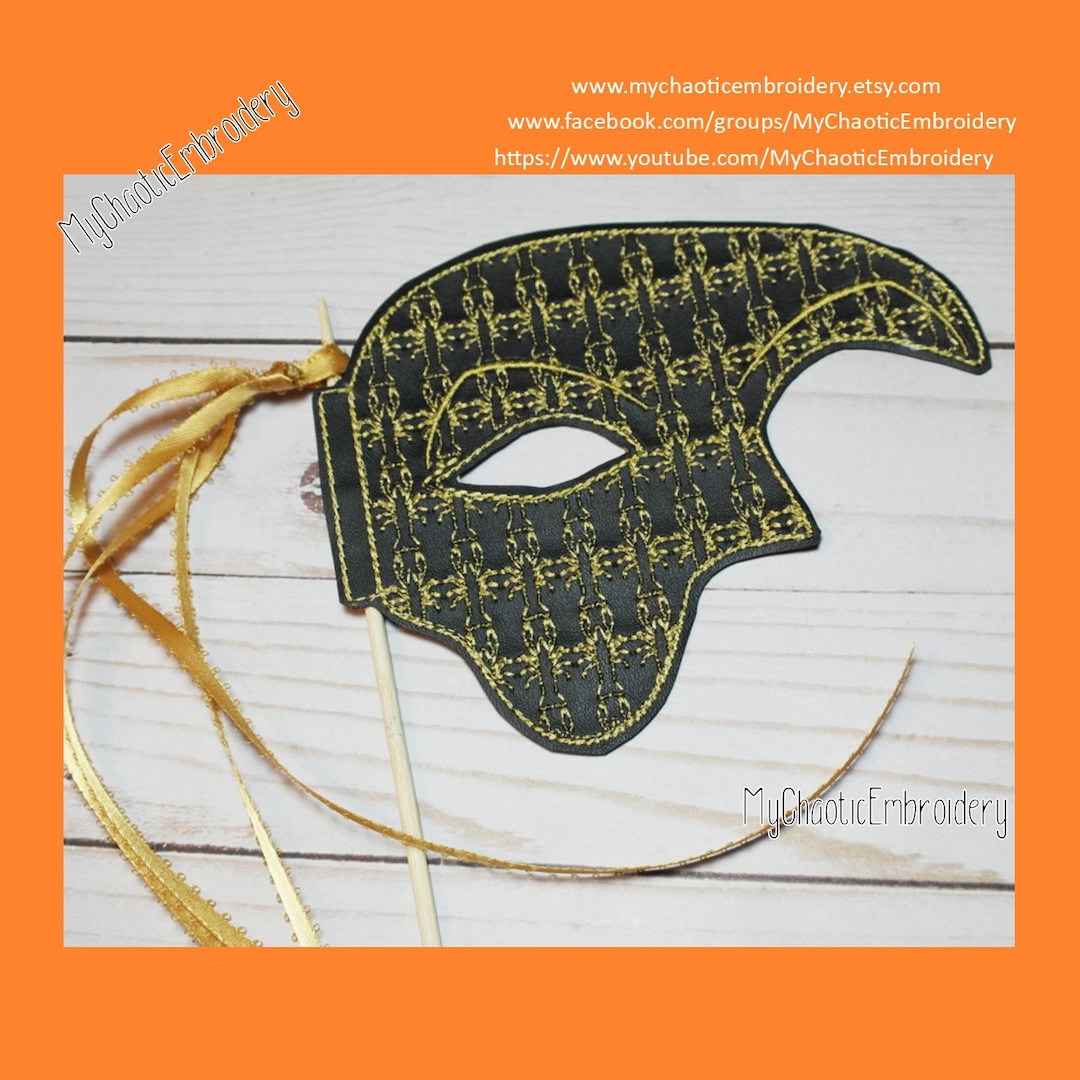 3 Styles Mardi Gras Crawfish Mask Set for 1/8" Dowel Elastic/ribbon 5x7 ...