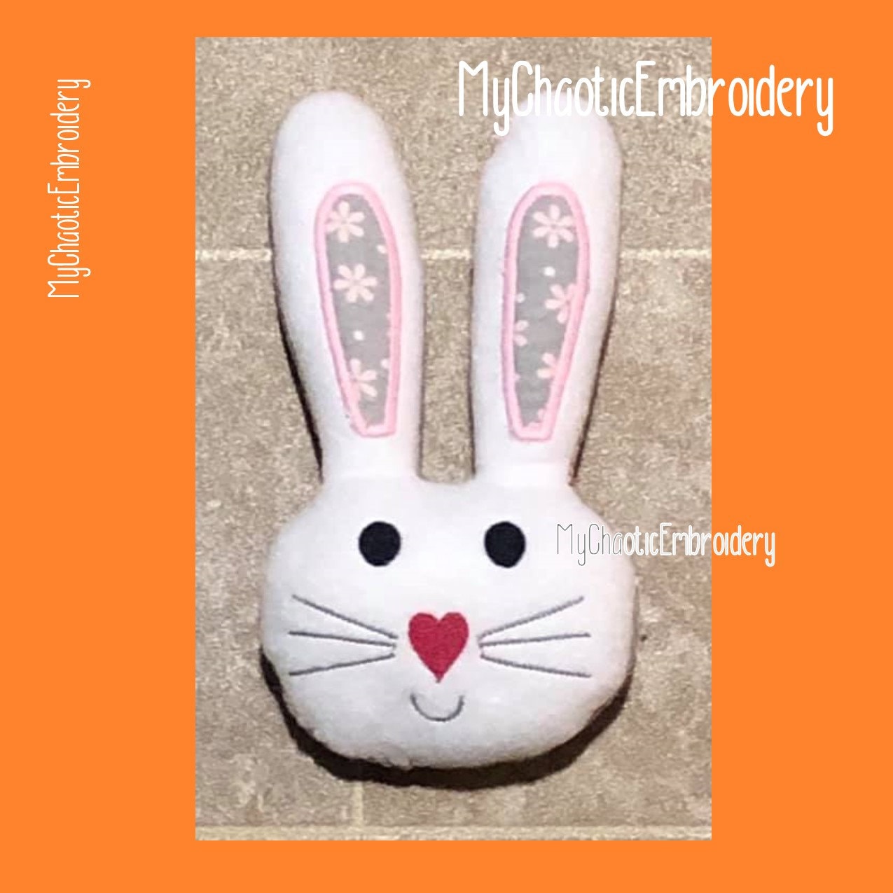 Sewing & Fiber Embroidery Digital Rabbit Key Fob Design Animal Key Fob ...