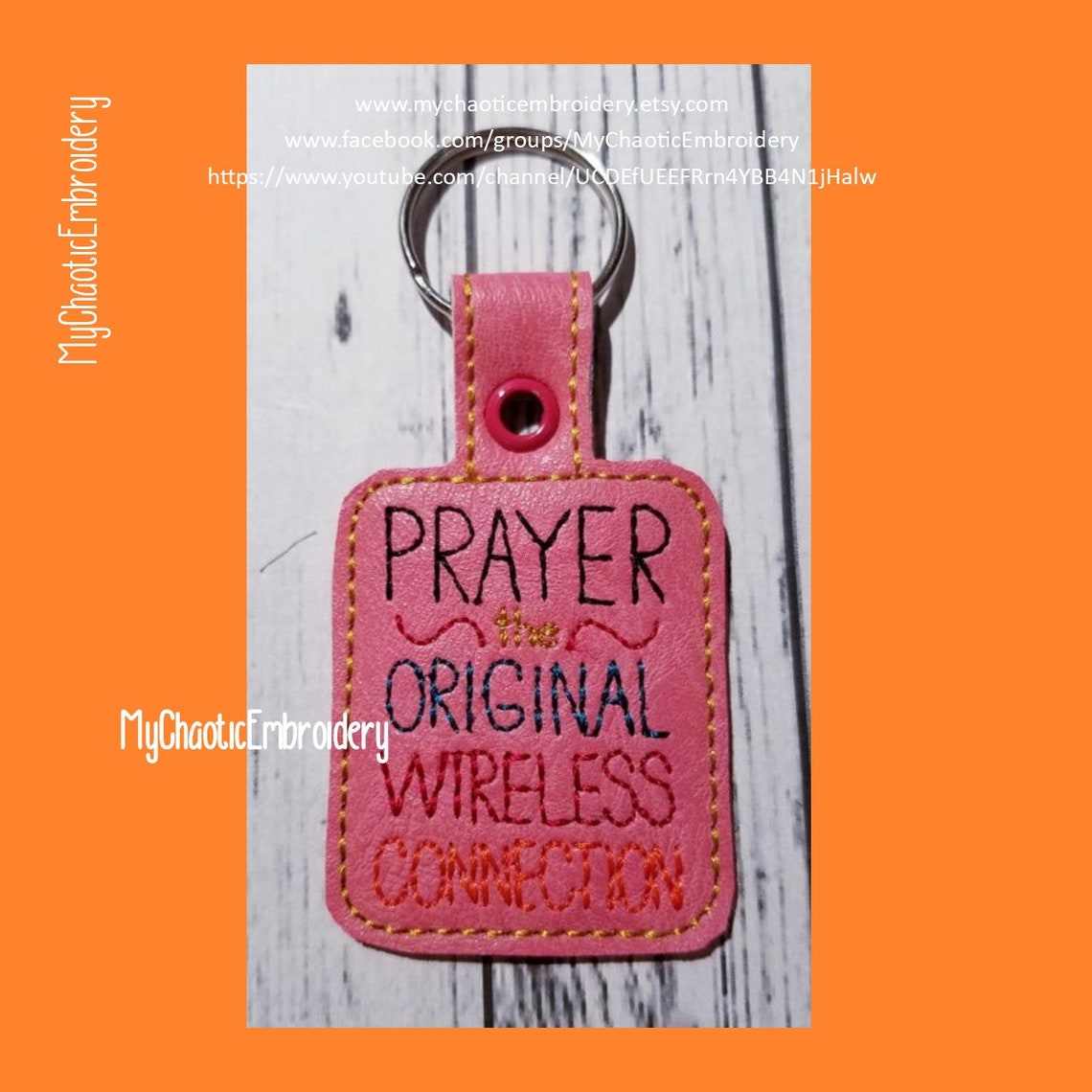 Prayer Wireless Connection Wifi 4x4 Snap Tab Key Fob Ring Designs ...