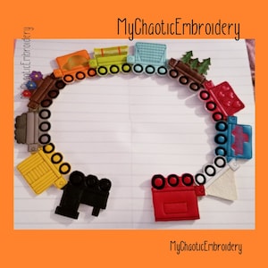 15 Piece Toy Train Snap Together Set Starter Set Different Designs All ...