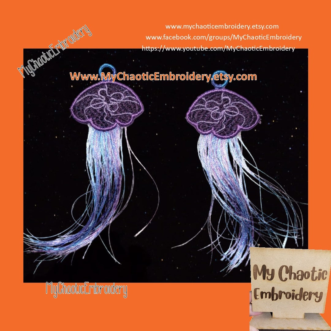 4x4 FSL Free Standing Lace Moon Jellyfish Jelly Fish Earrings Pattern ...