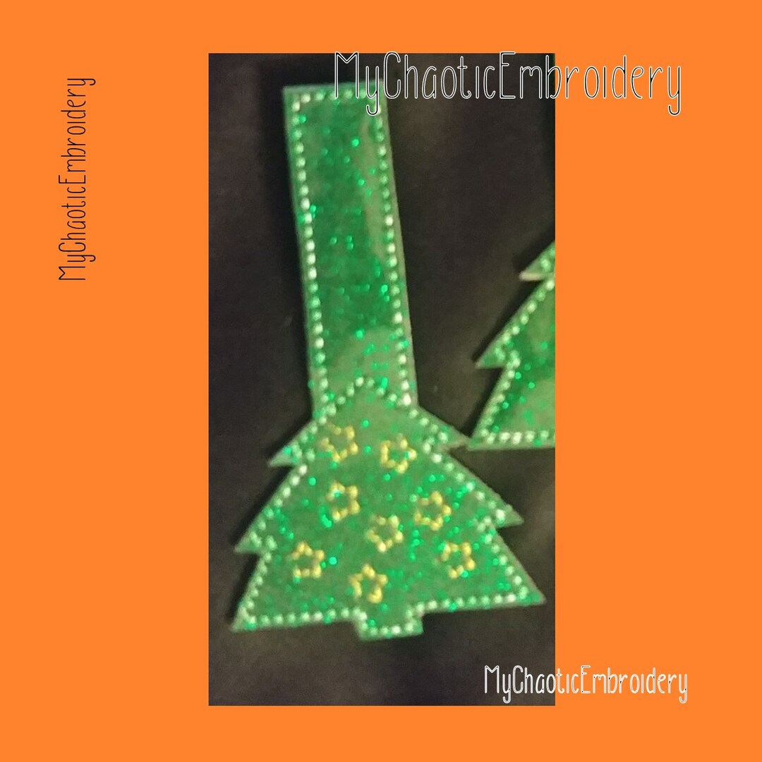 Christmas Tree With Stars 4x4 Keyfob Key Fob Ring Design - Digital File ...
